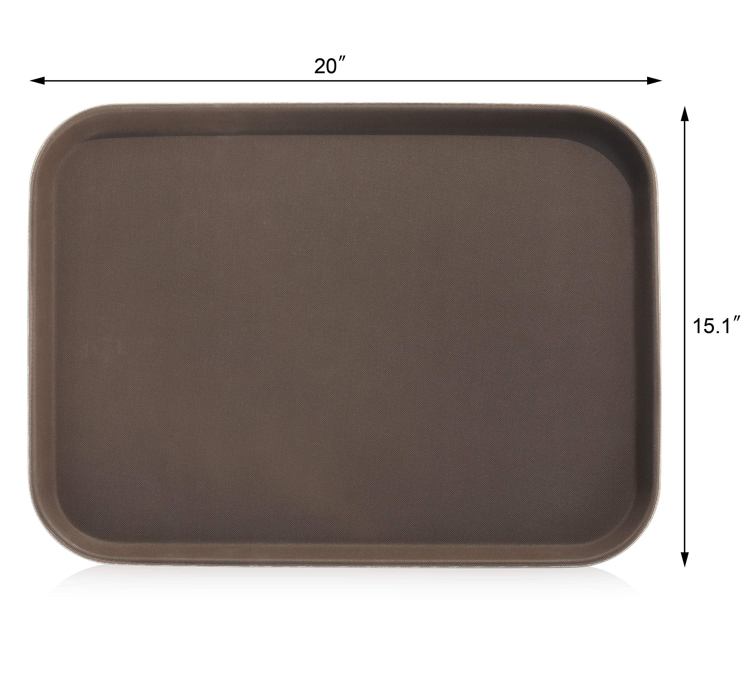 New Star Foodservice 25187 Non-Slip Tray, Plastic, Rubber Lined ...