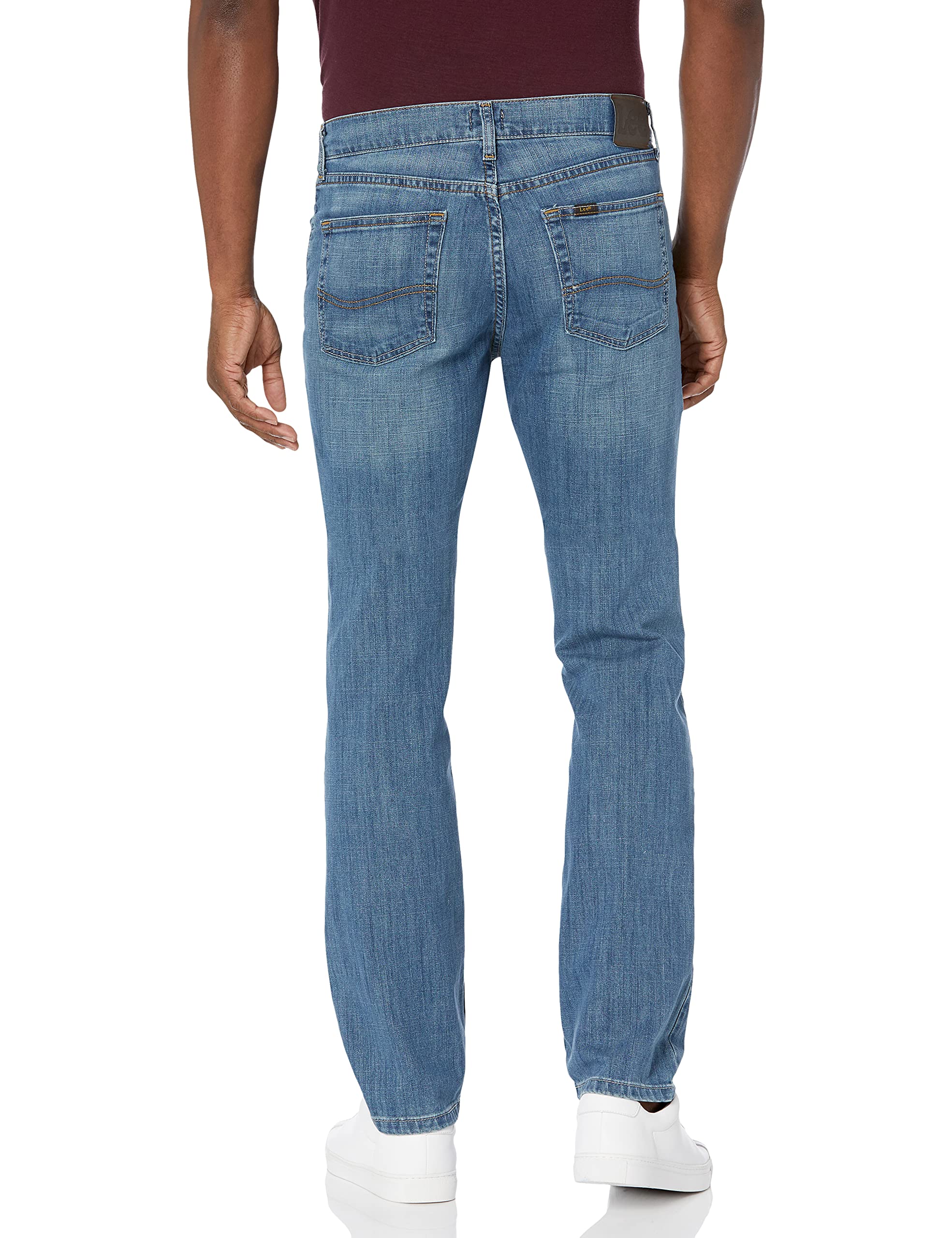 LEE Men's Premium Select Classic-Fit Straight-Leg Jean Double Black 30W ...