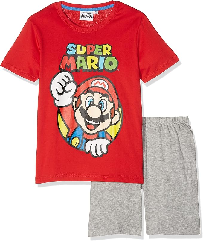 MARIO BROS 79700 Conjuntos de Pijama, Gris, 10 años para Niños: Amazon ...