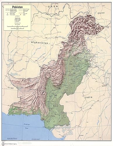 Palmetto Posters 24x31 Laminated Poster: Large scale political and administrative map of ...