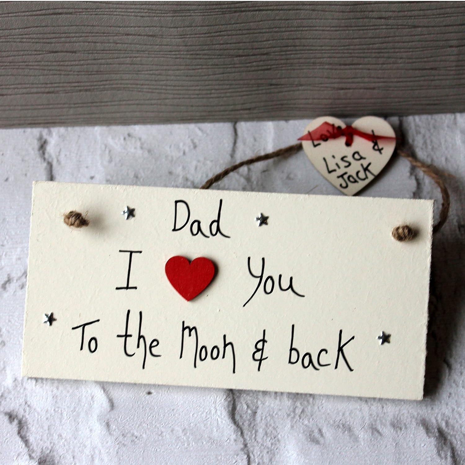 Amazon.com: MadeAt94 Dad I Love You To The Moon And Back Father's Day ...