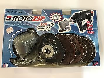 rotozip Zipmate Attachment Cut, Grind, Sand, Polish Spiral Saw Power ...