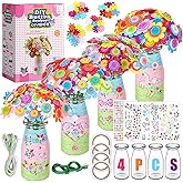 Amazon.com: Klever Kits Button Flower Craft with 2 Vases - Make Your ...