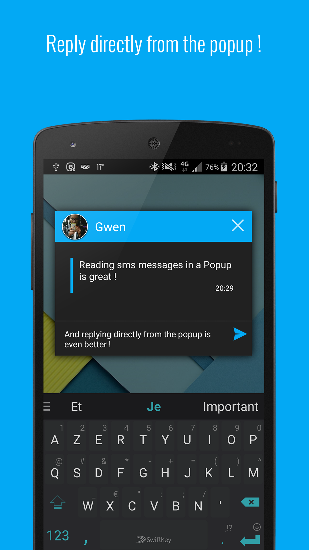 Floating Texts: SMS Popup:Amazon.com:Appstore for Android
