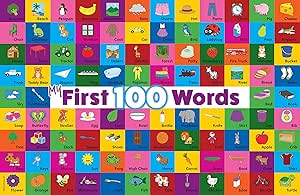Amazon.com : My 100 First Words Laminated Poster (18 x 24) : Office ...