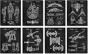 Amazon.com: Star Vessels Gifts - Set of 8 Wall Art Prints (8x10) for ...