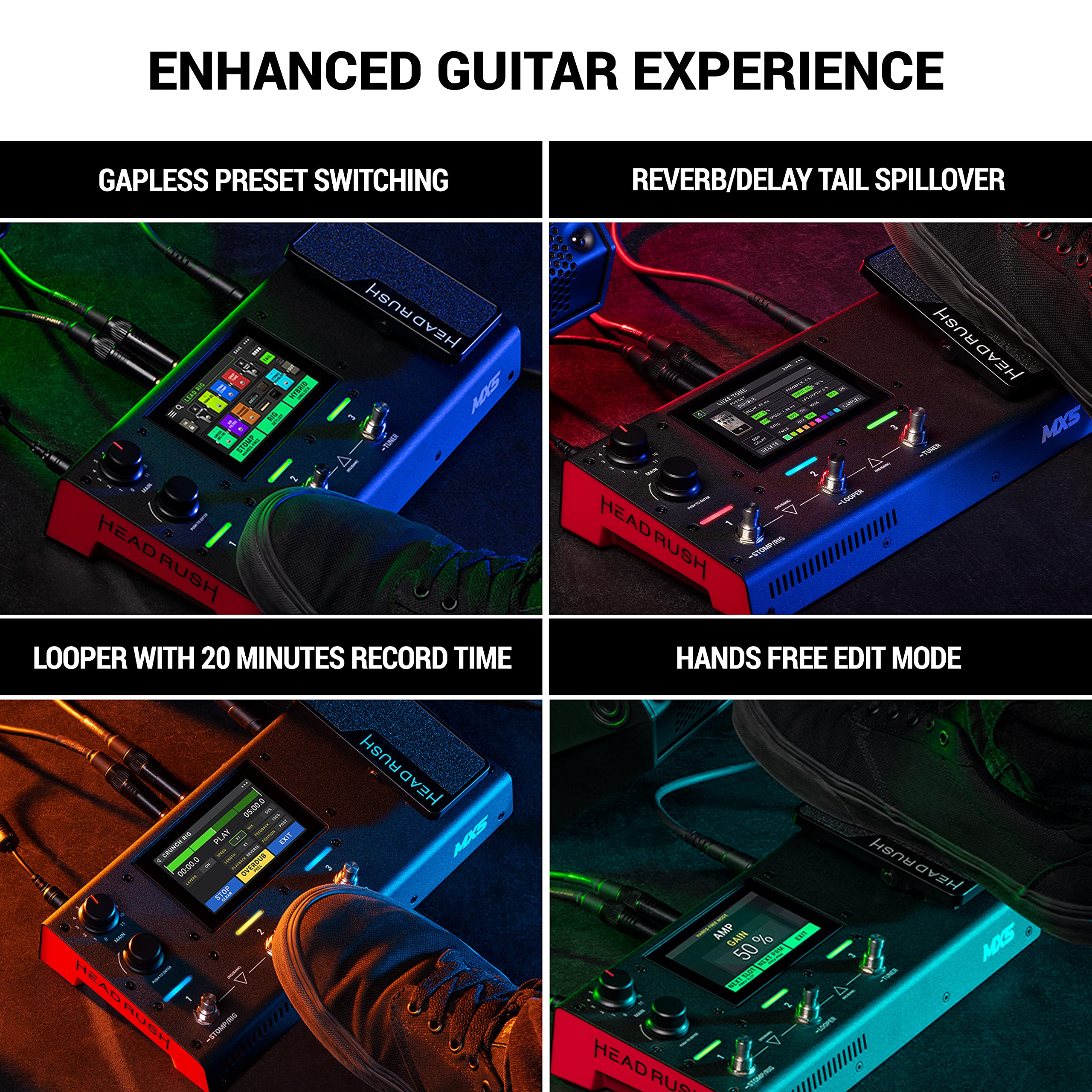 Mua MX5 - Black - Electric Guitar Multi Effects Pedal with Touch Screen ...