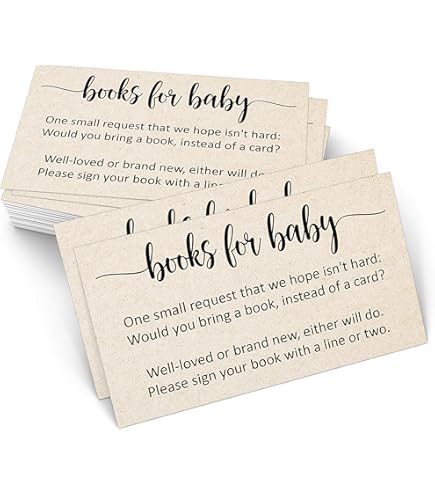 Tarjetas De Registro De Baby Shower En Blanco