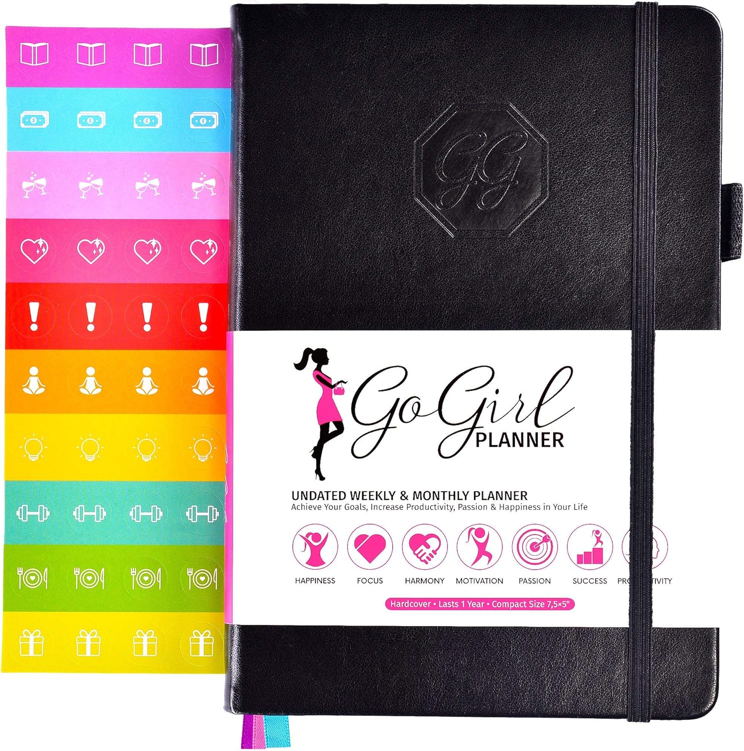GoGirl Planner and Organizer for Women - Pocket Size Weekly Planner ...