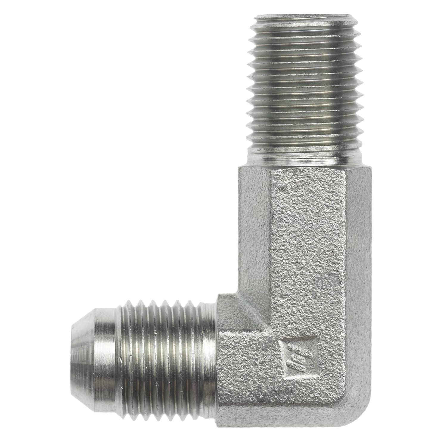 Brennan Industries 6500-04-04-FG Forged Steel 90 Degree Elbow Tube Fitting 1/4 Male JIC x 1/4 ...