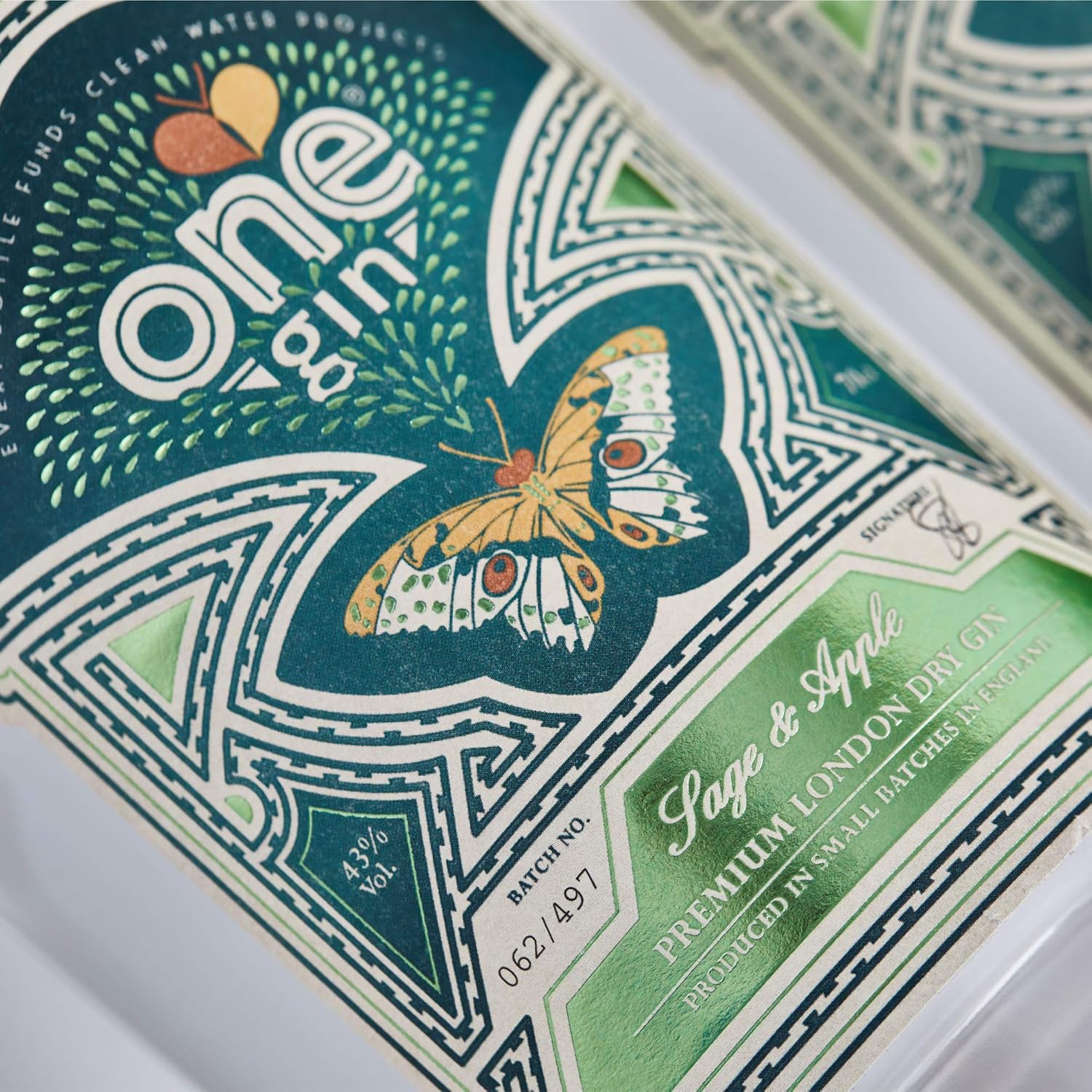 One Gin – Sage & Apple – Premium London Dry Craft Gin, 1 x 70 cl – BigaMart