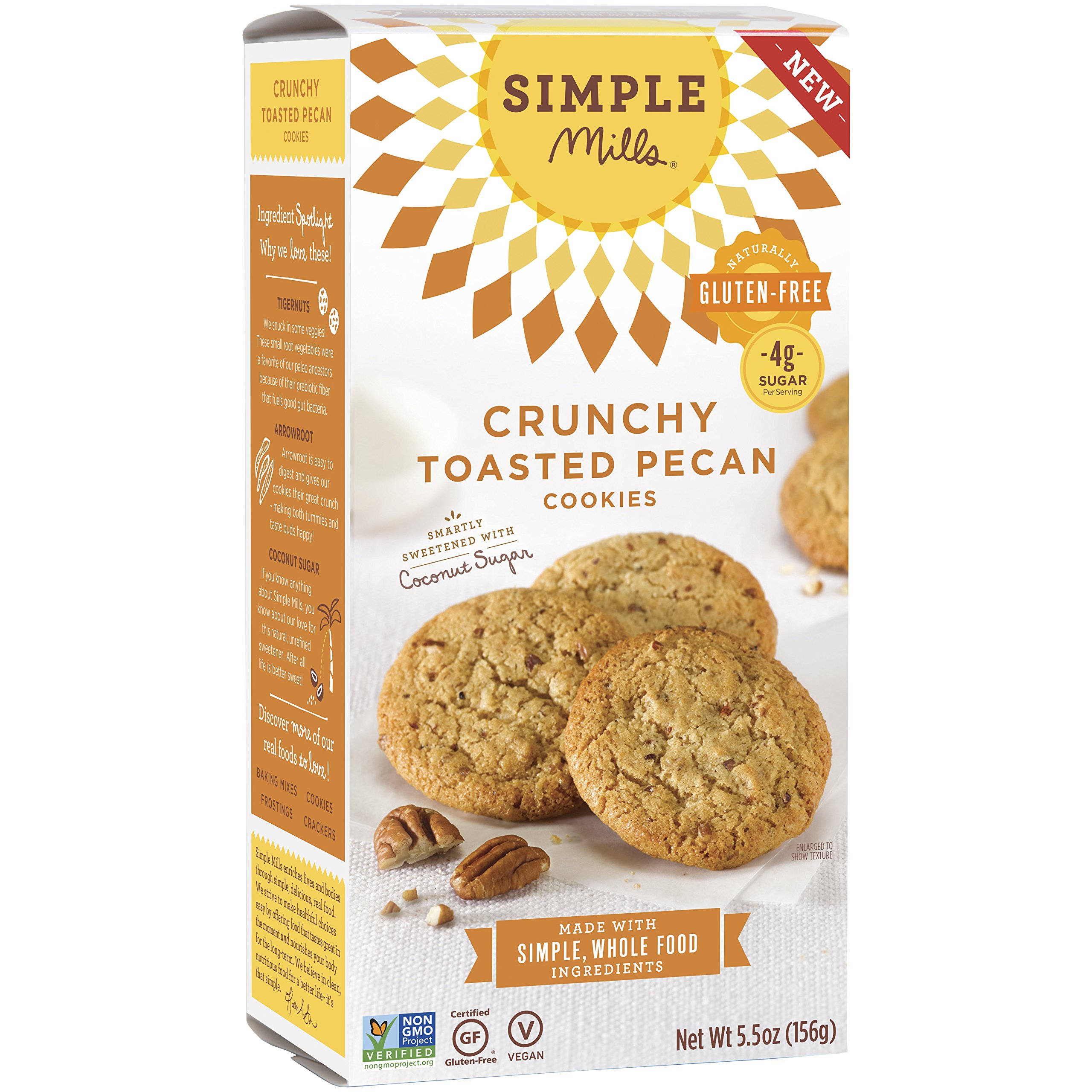 Amazon.com: Simple Mills Crunchy Cookies, Double Chocolate, Naturally ...