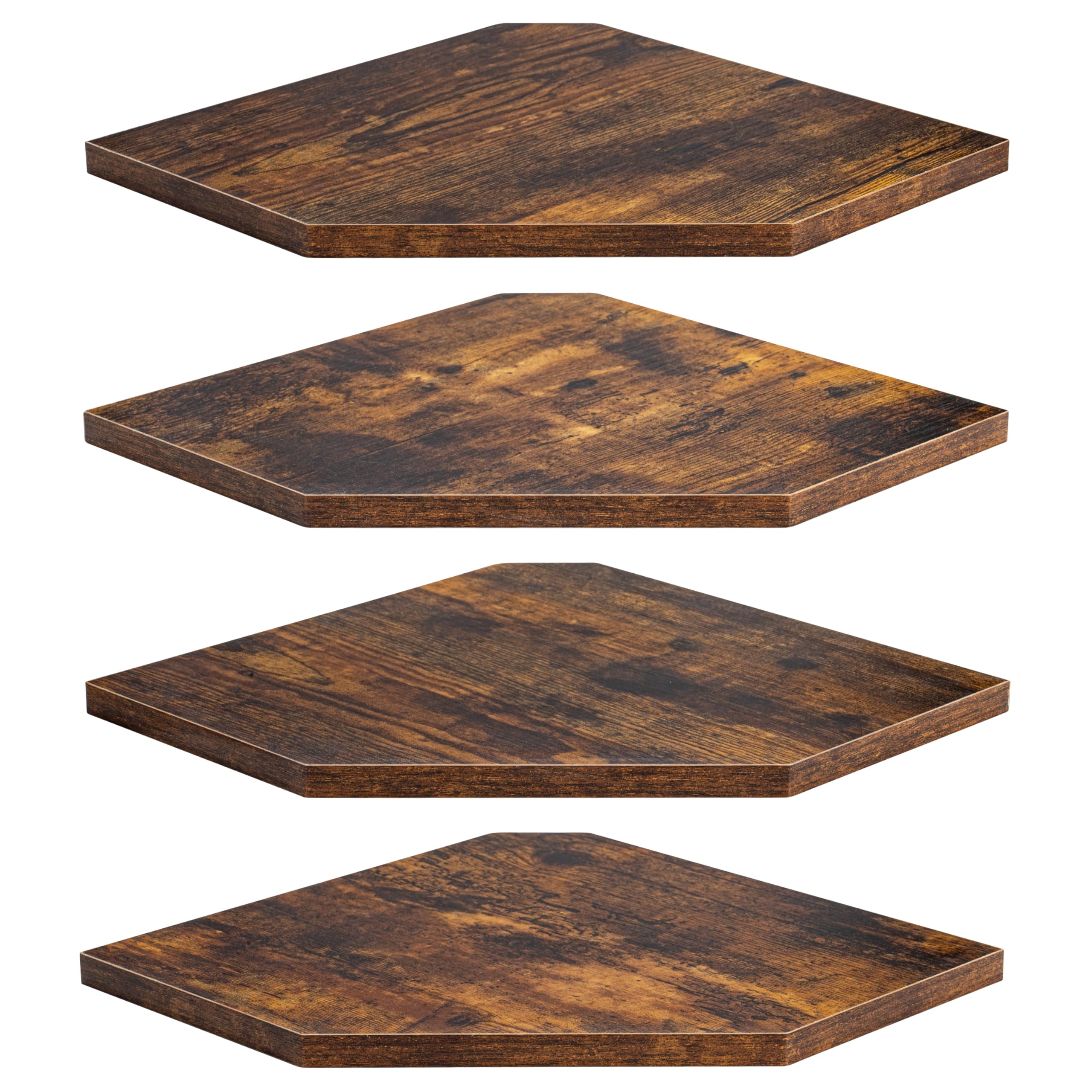 Corner Shelf Wall Mount, Floating Corner Shelves, Set of 4 Corner Wall ...