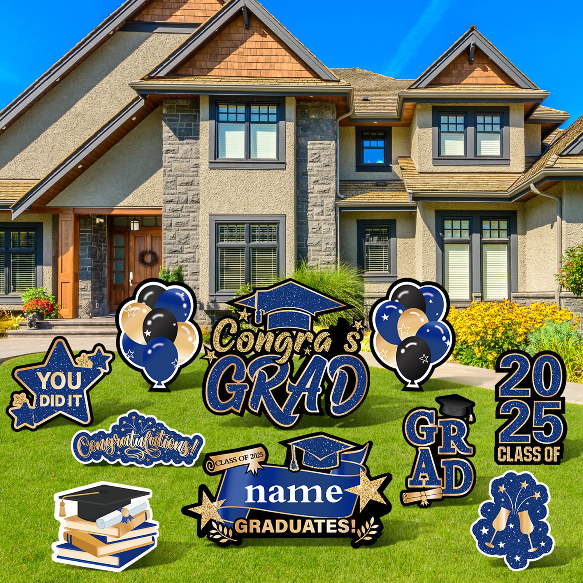 Vivantia Large 2025 Graduation Yard Signs Class of 2025 Congrats Grad ...