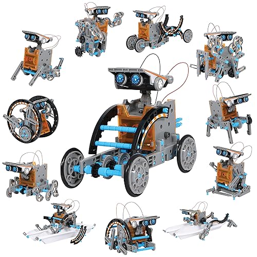 Discovery Kids #MINDBLOWN Solar Robot 12-in-1 Kit, 190-Piece STEM ...