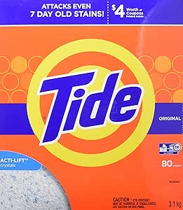 Tide Powder Laundry Detergent (Laundry Soap), Original, 3.1 kg, 80 Loads : Amazon.ca: Health ...