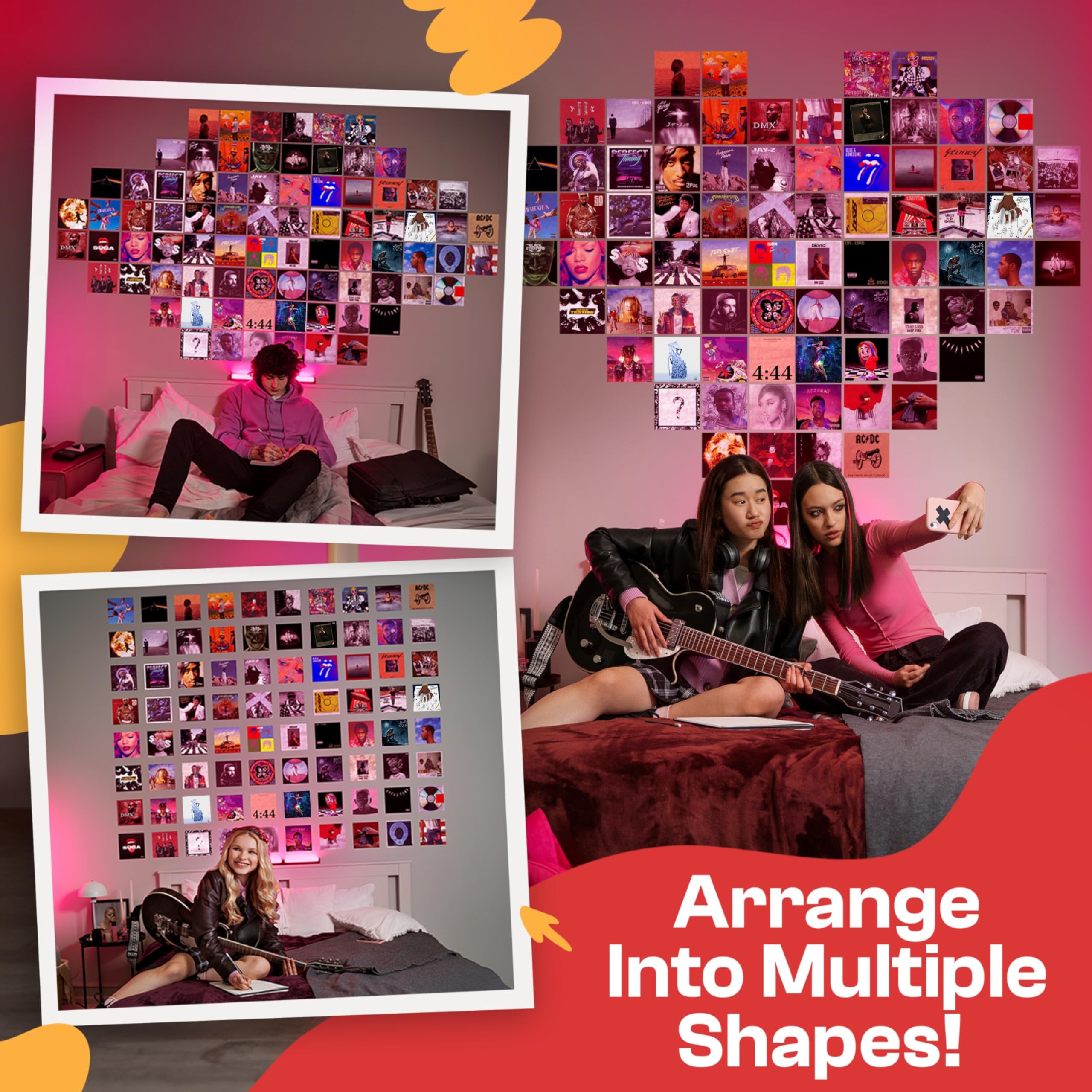 Mua 160 Pcs Album Covers | Unique Square Printed Photos 6x6 | Album ...