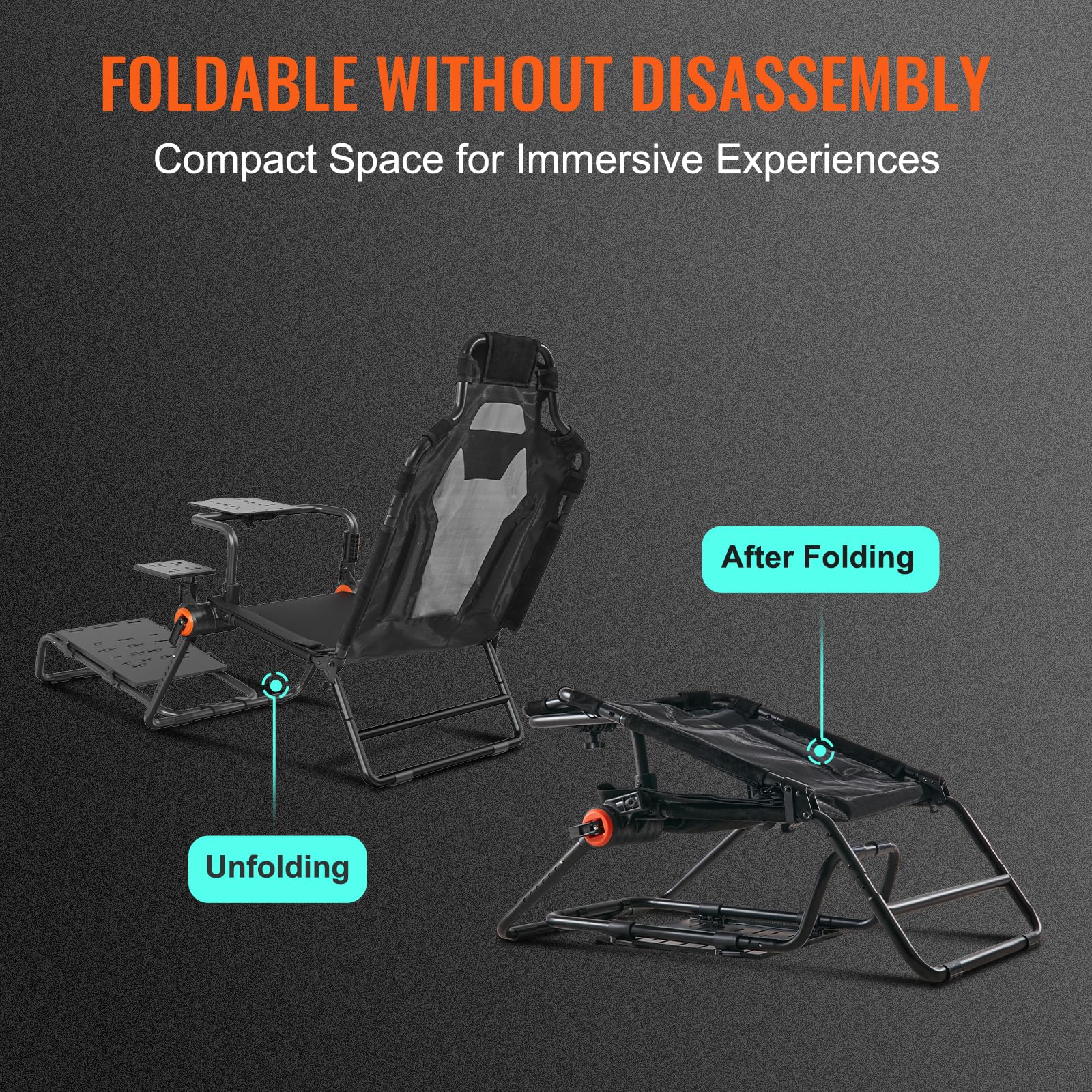Mua VEVOR Racing Wheel Stand Foldable Fit For Logitech,Thrustmaster ...