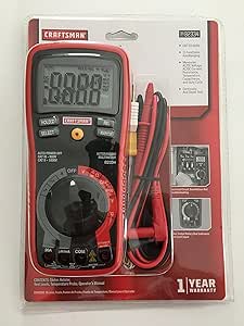 Craftsman Digital Multimeter with Auto Ranging, 11-function, 34-82334 ...