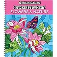 Amazon.com: Brain Games - Sticker by Number: Flowers & Nature (28 ...
