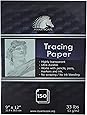 Amazon.com : Tracing Paper Pad - 33lb - 9" x 12" - 150 Transparent Sheets - Artist Quality ...