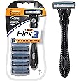 Amazon.com: BIC Flex 3 Hybrid Men's 3-Blade Disposable Razor, 1 Handle ...