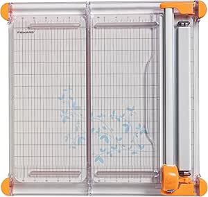 Amazon.com : Fiskars 12 Inch LED SureCut Folding Rotary Paper Trimmer ...