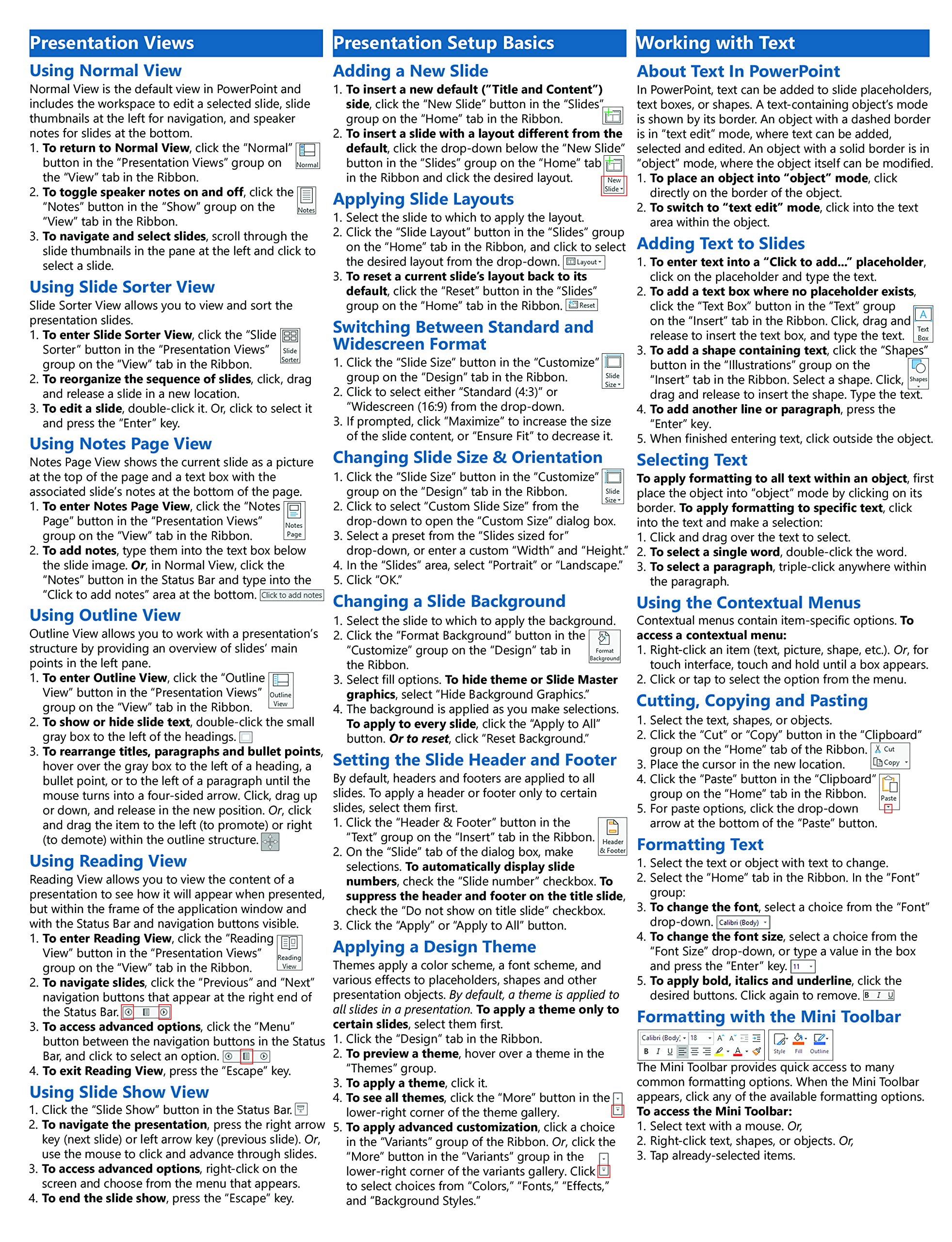 Mua Microsoft PowerPoint 2019 Introduction Quick Reference Training Tutorial Guide (Cheat Sheet ...