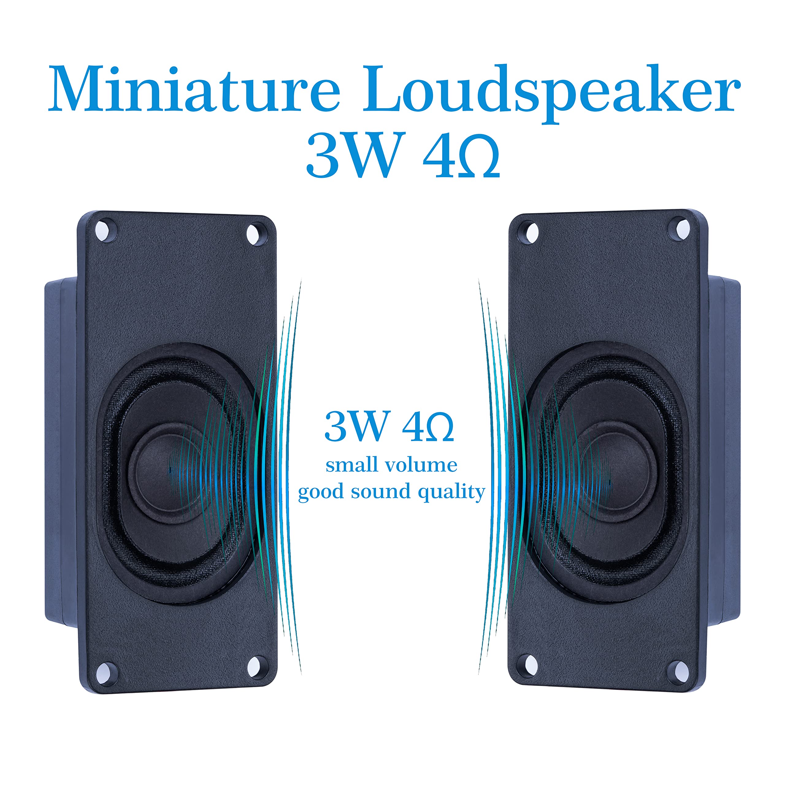 CQRobot Miniature Loudspeaker 3 Watt 4 Ohm Passive Enclosed Audio/Woofer Speaker Compatible With ...