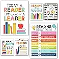 Amazon.com : Hadley Designs 6 Motivational Reading Strategies Posters ...