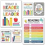 Amazon.com: Hadley Designs 6 Colorful Reading Posters For Classroom ...