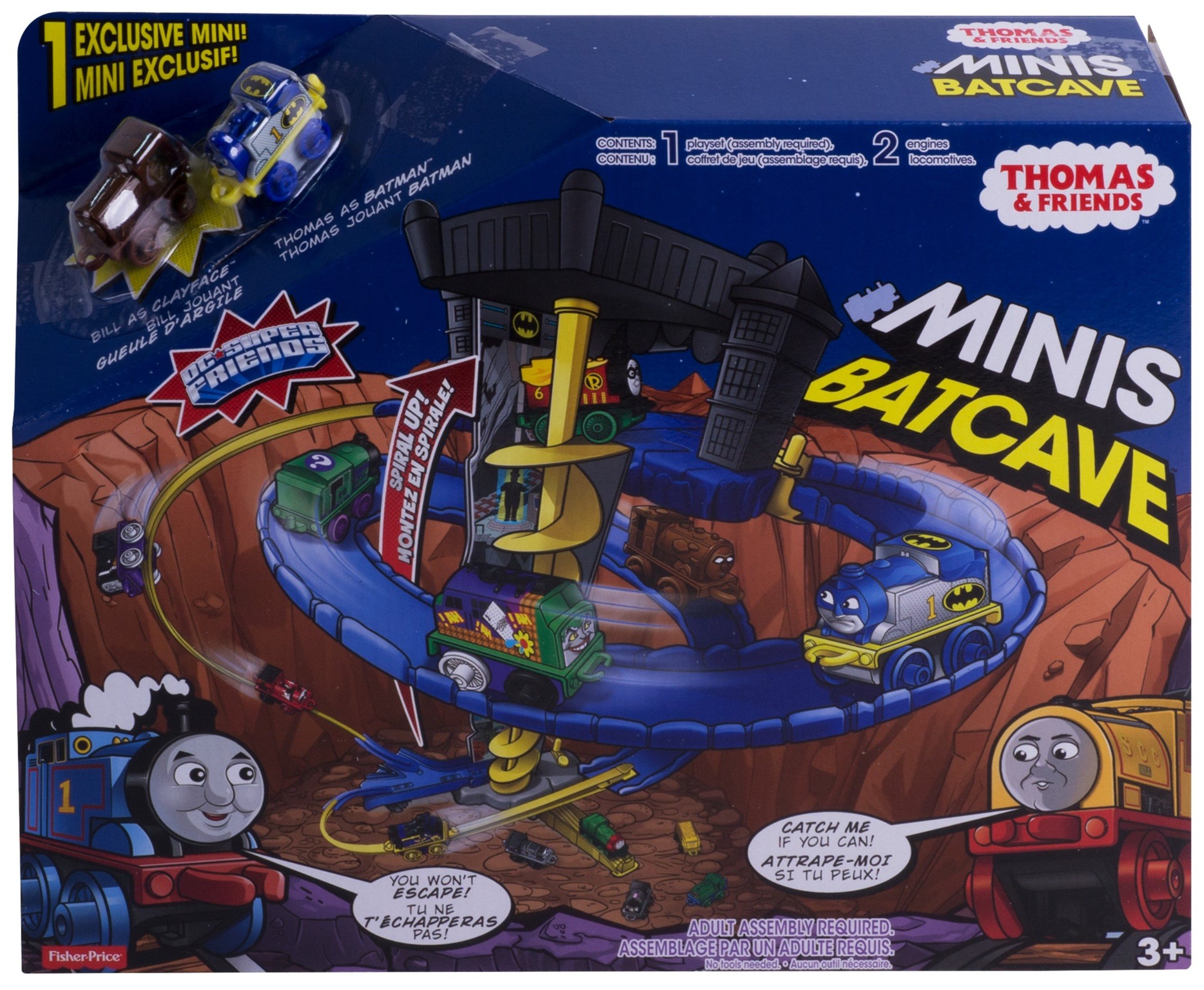 Thomas & Friends MINIS playset with Thomas as Batman and exclusive Bill ...