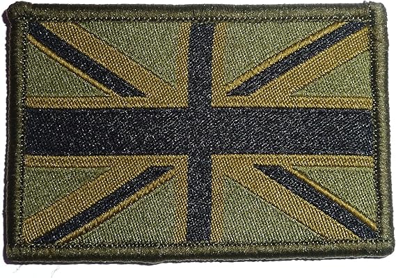GB UNION JACK PATCH Separate hook and loop fastening back UBAC army ...
