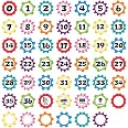 Amazon.com: CPicdn Book Line Up Spots Dots - 48Pcs Numbers Spot Markers ...
