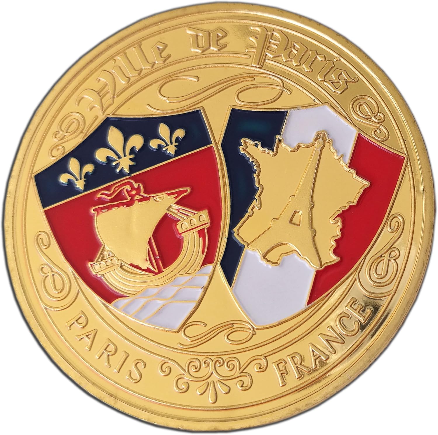 France Paris Eiffel Tower collectable & commemorative beautiful gold ...