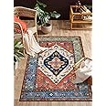 Amazon.com: Lahome Boho 3x5 Washable Area Rugs, Small Non-Slip Bedroom ...