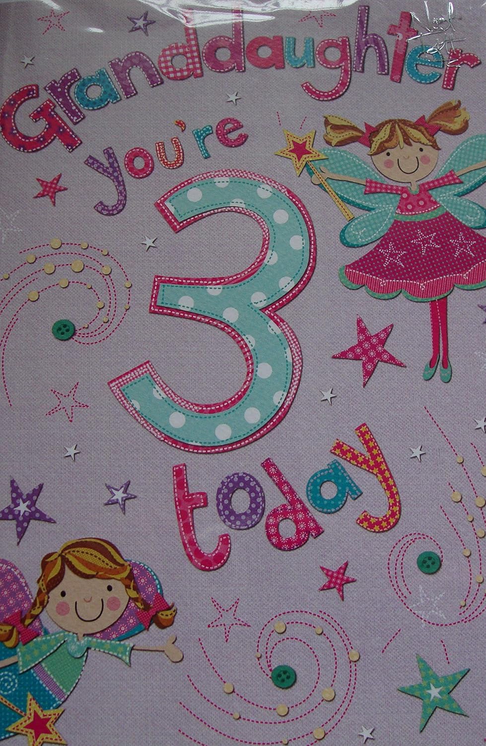 Granddaughter 3rd Three Today Birthday Card Quality Nice Verse Amazon Granddaughter 3rd Three Today Birthday Card Quality Nice Verse Amazon
