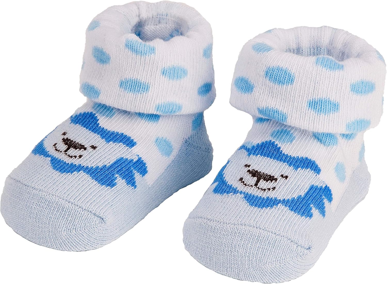 BRUBAKER 4 Pairs of Baby Socks Boys 0-12 Months – Animals – BigaMart