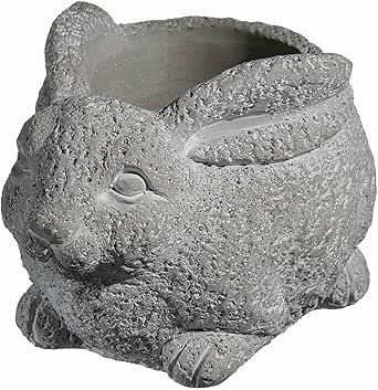 Amazon.com : Classic Home and Garden 9/3442/1 Rabbit Planter, Large ...