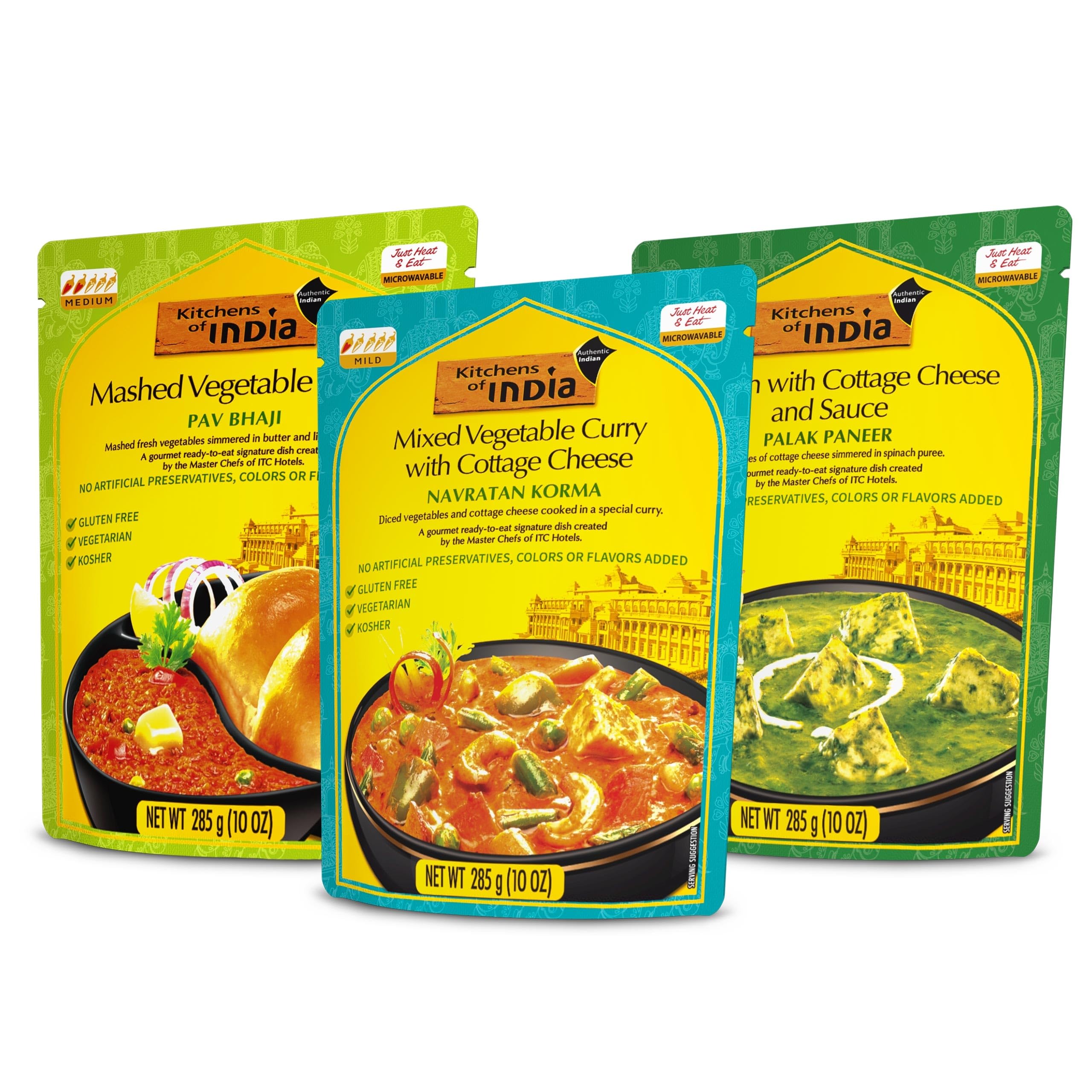 Mua Kitchens of India Ready To Eat Combo - Navratan Korma, Palak Paneer ...