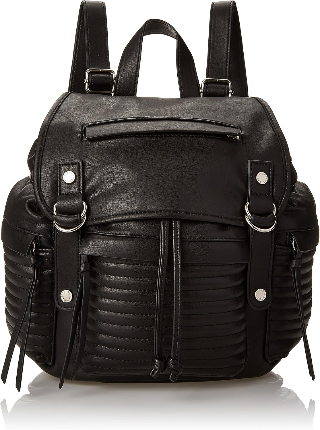 Amazon.com: Steve Madden Broller Mini Fashion Backpack, Black, One Size ...
