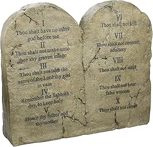 Amazon.com : Design Toscano DB43010 Ten Commandments Statue,Gothic ...