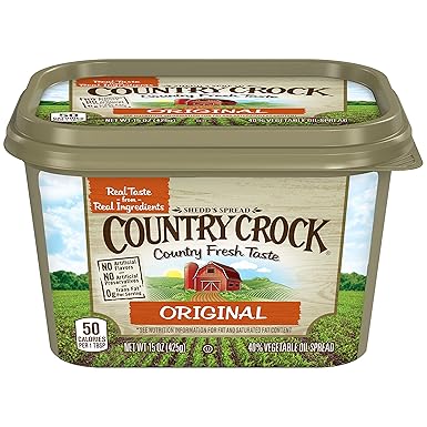 Country Crock Buttery Spread, Original, 15 oz: Amazon.com: Grocery ...