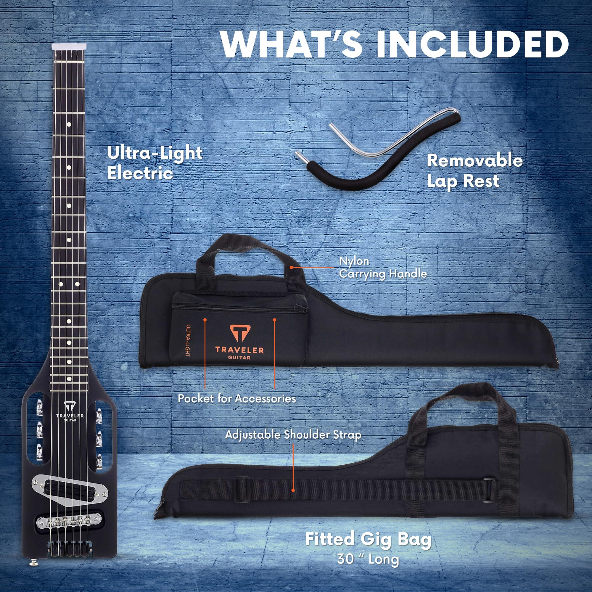 Mua Traveler Guitar Ultra-Light Matte Black Electric Guitar | Small ...