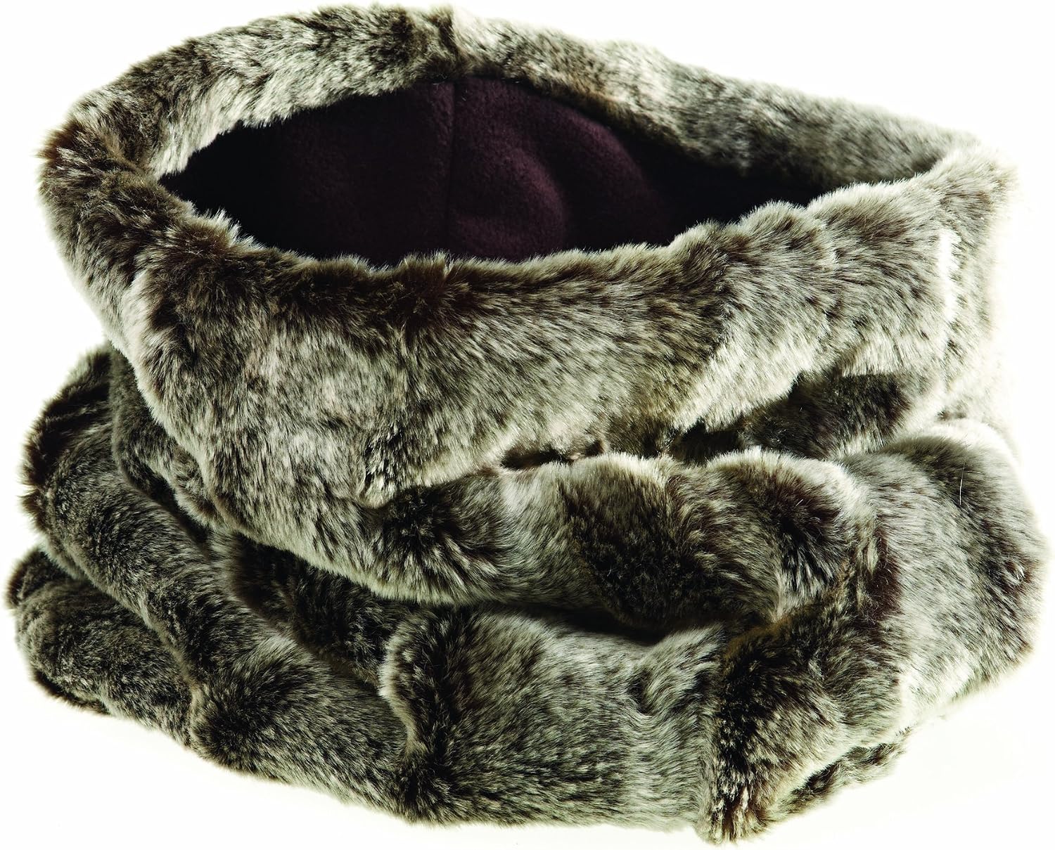 Women's Caldene Faux Fur Snood, Gray/Brown, Onesize: Amazon.co.uk: Clothing