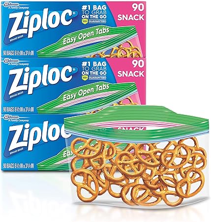 Ziploc Snack Bags, 270 Count: Amazon.ca: Health & Personal Care