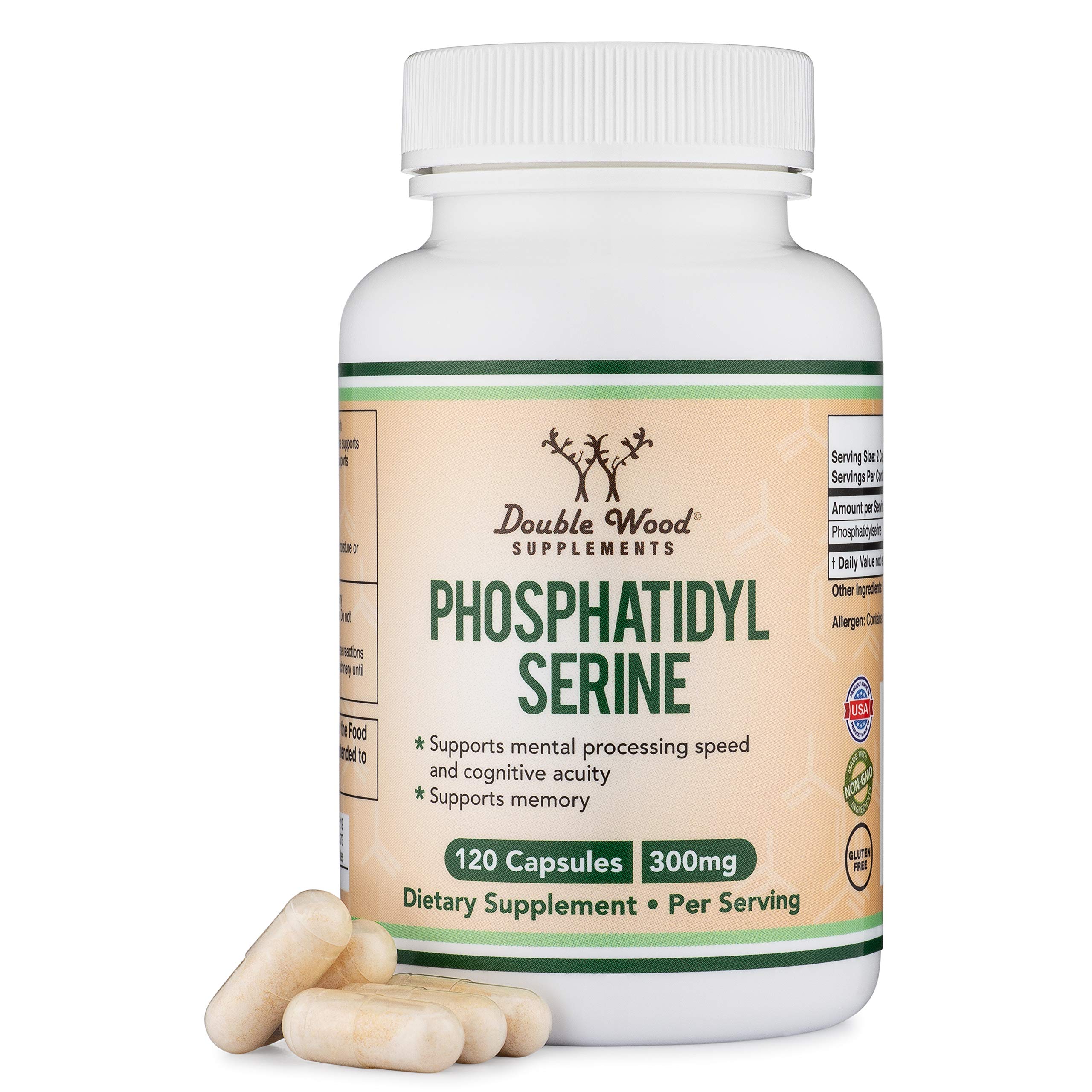 PhosphatidylSerine Supplement 300mg Per Serving, Manufactured in The ...