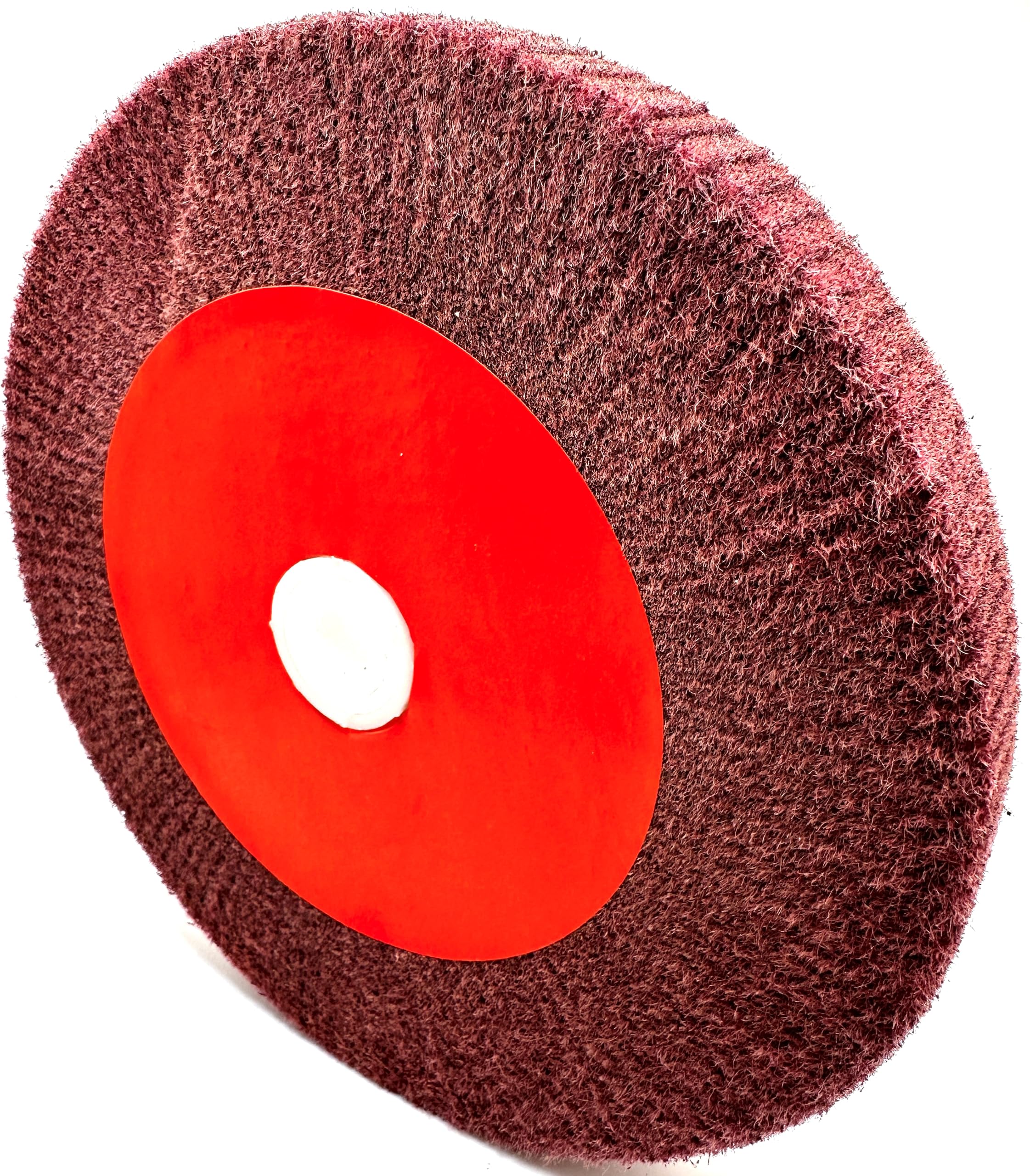 Pro-Graad 8” x 1” x 1-1/4” Arbor Red Bench Grinder Polishing Wheel, 320 ...