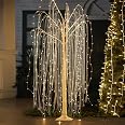 Amazon.com: LuxenHome 6FT Lighted Willow Tree, Lighted Tree Christmas ...
