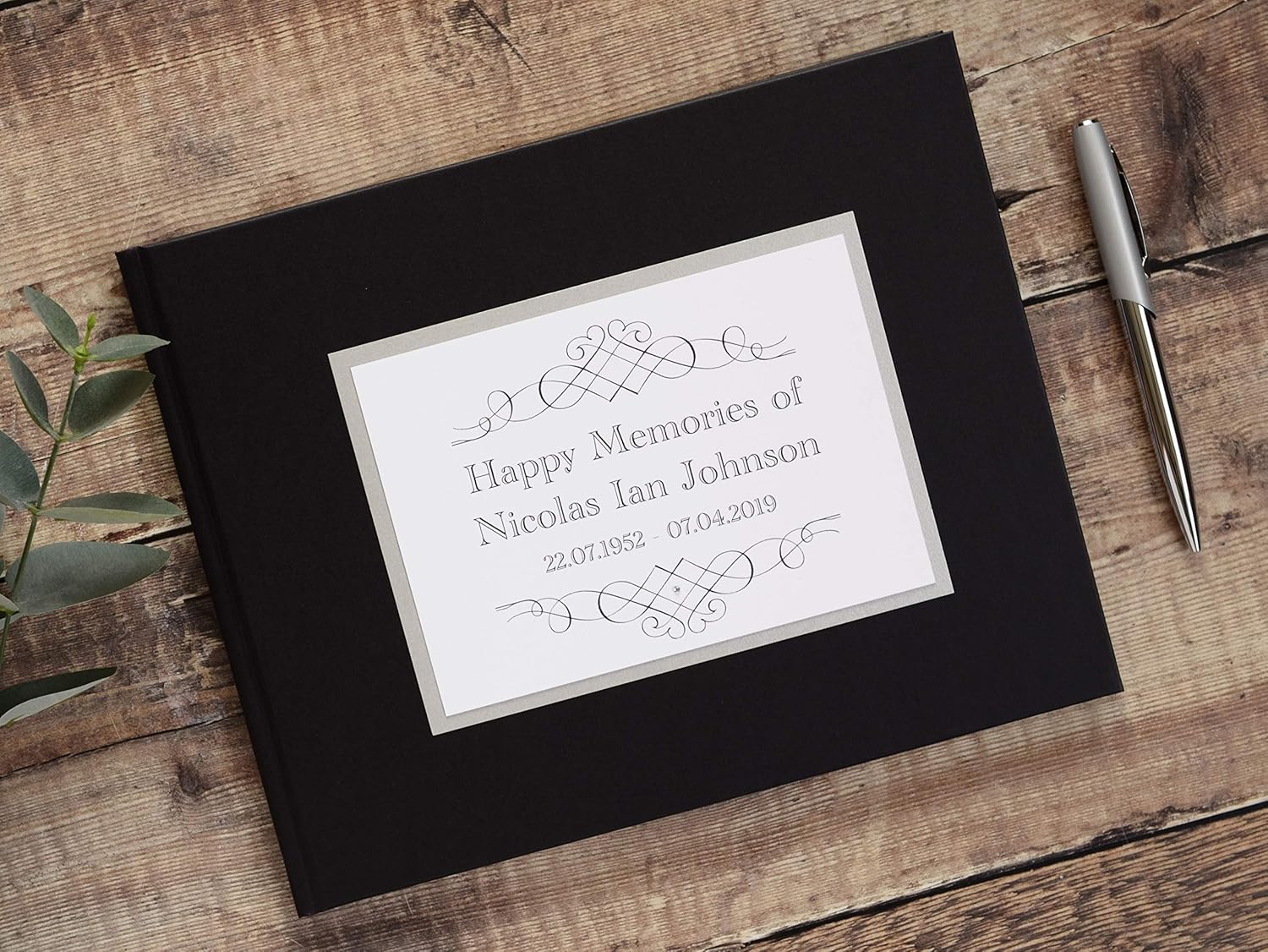 StoriUK Personalised Book Of Condolence. In Loving Memory Book.: Amazon ...